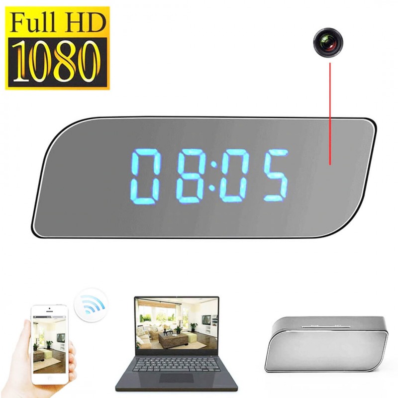 Wireless Security Table CCTV Camera Clock