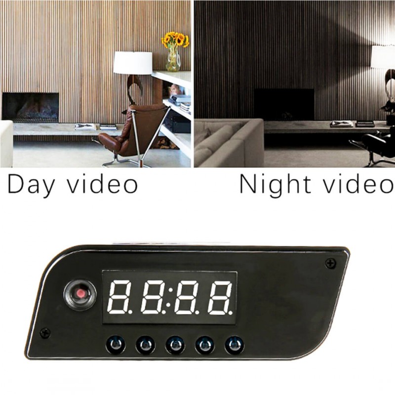 Wireless Security Table CCTV Camera Clock
