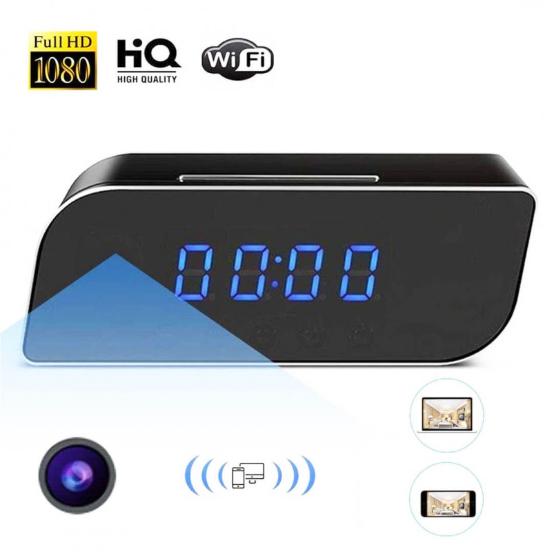 Wireless Security Table CCTV Camera Clock