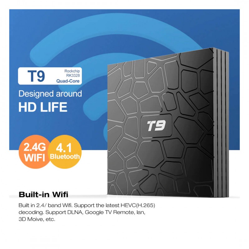 T9 Android Smart TV Box 4GB+64GB 4K ULTRA HD 9.0 | ShopRight