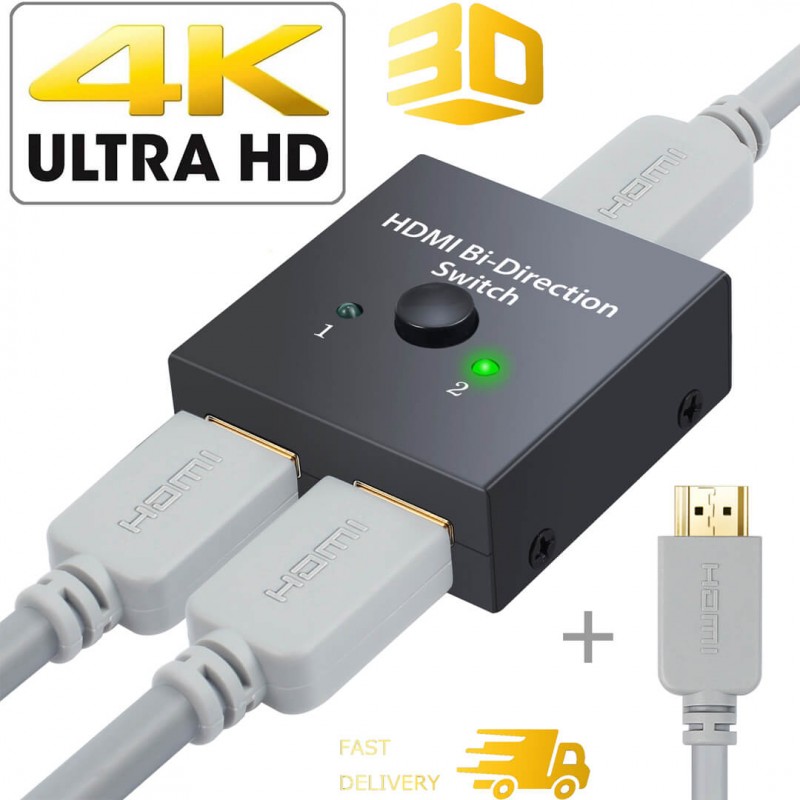 Hdmi Bi-Direction Dual Function Switch and Splitter | Shopright.pk