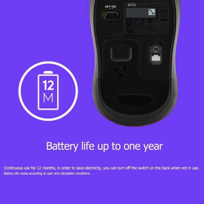 Logitech M186 Wireless Mouse High