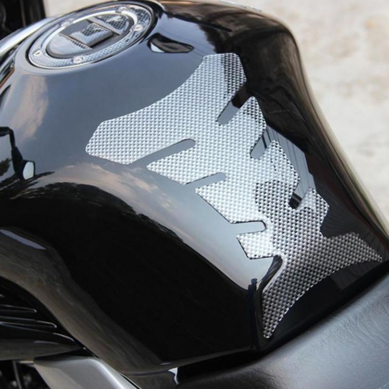 Carbon Fiber Tank Pad Tank Protector For Motorcycle Universal Fish Bone