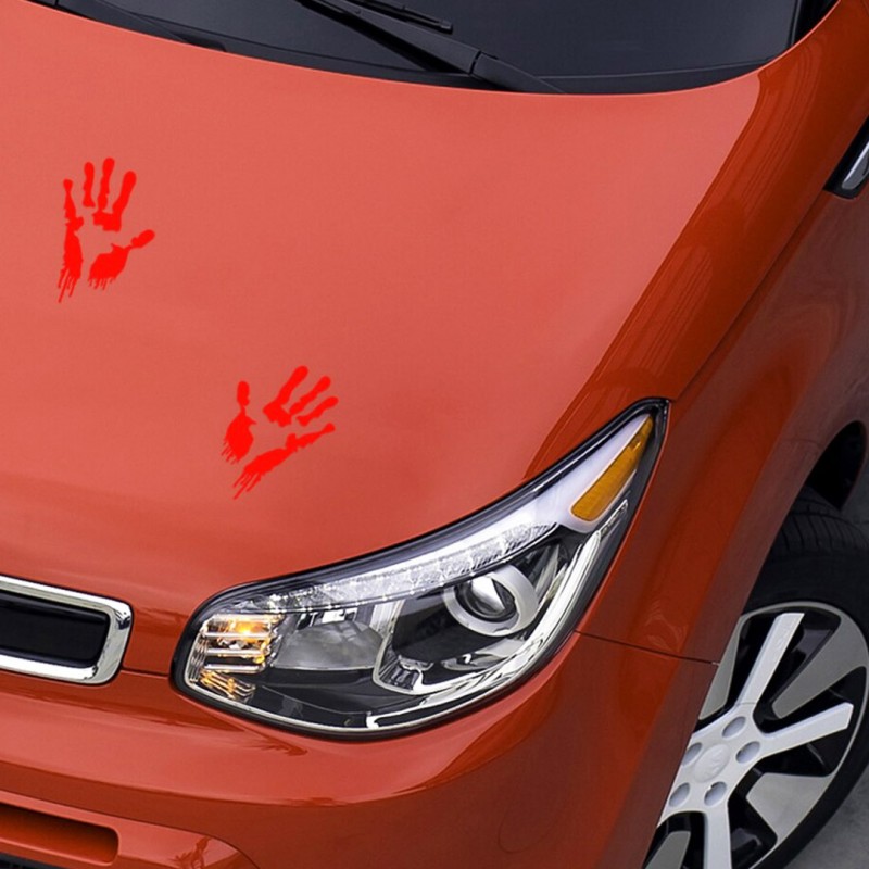 Bloody Hand Reflective Car Sticker
