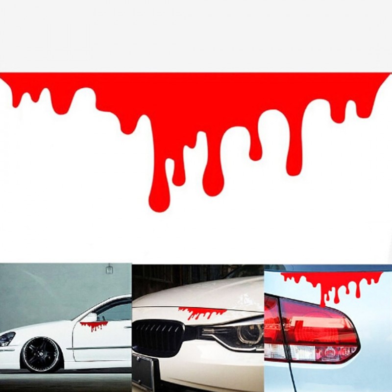 Red Blood Car Body Sticker