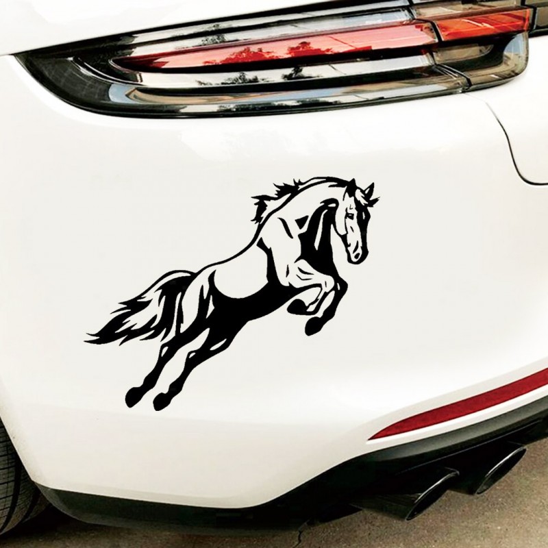 Horse Jumping Car Sticker