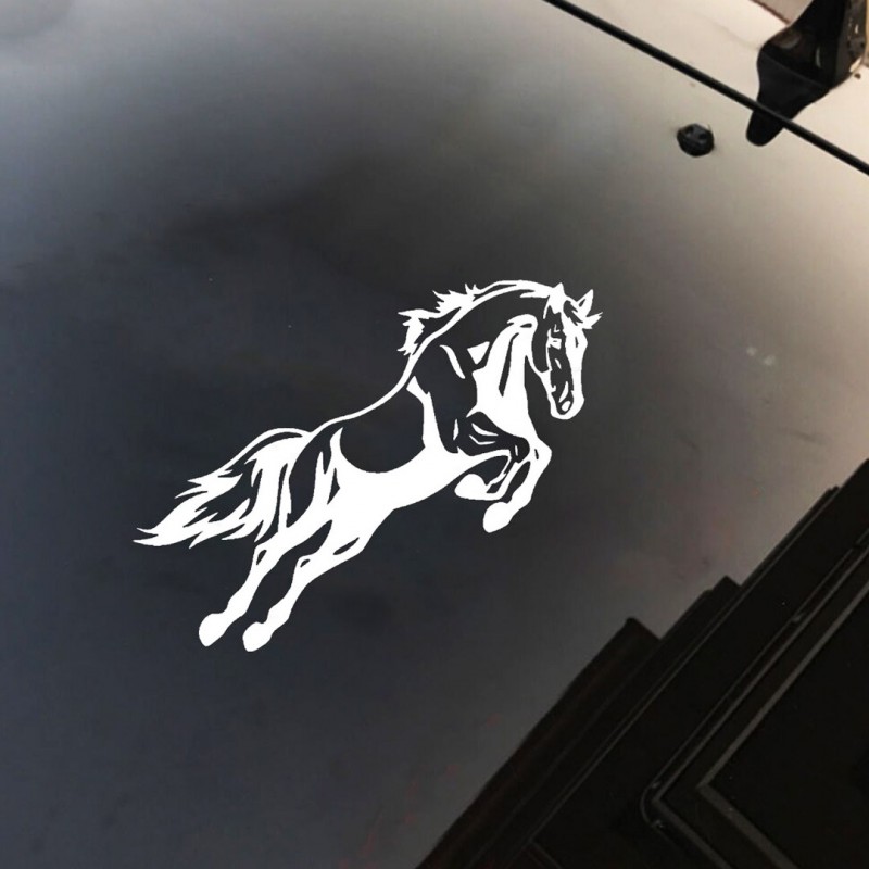Horse Jumping Car Sticker
